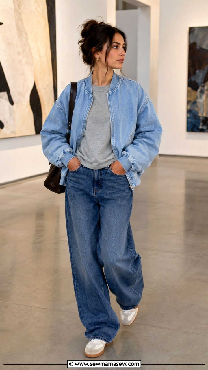 30 Bomber Jacket Outfit Ideas With Jeans: Cool Denim Looks