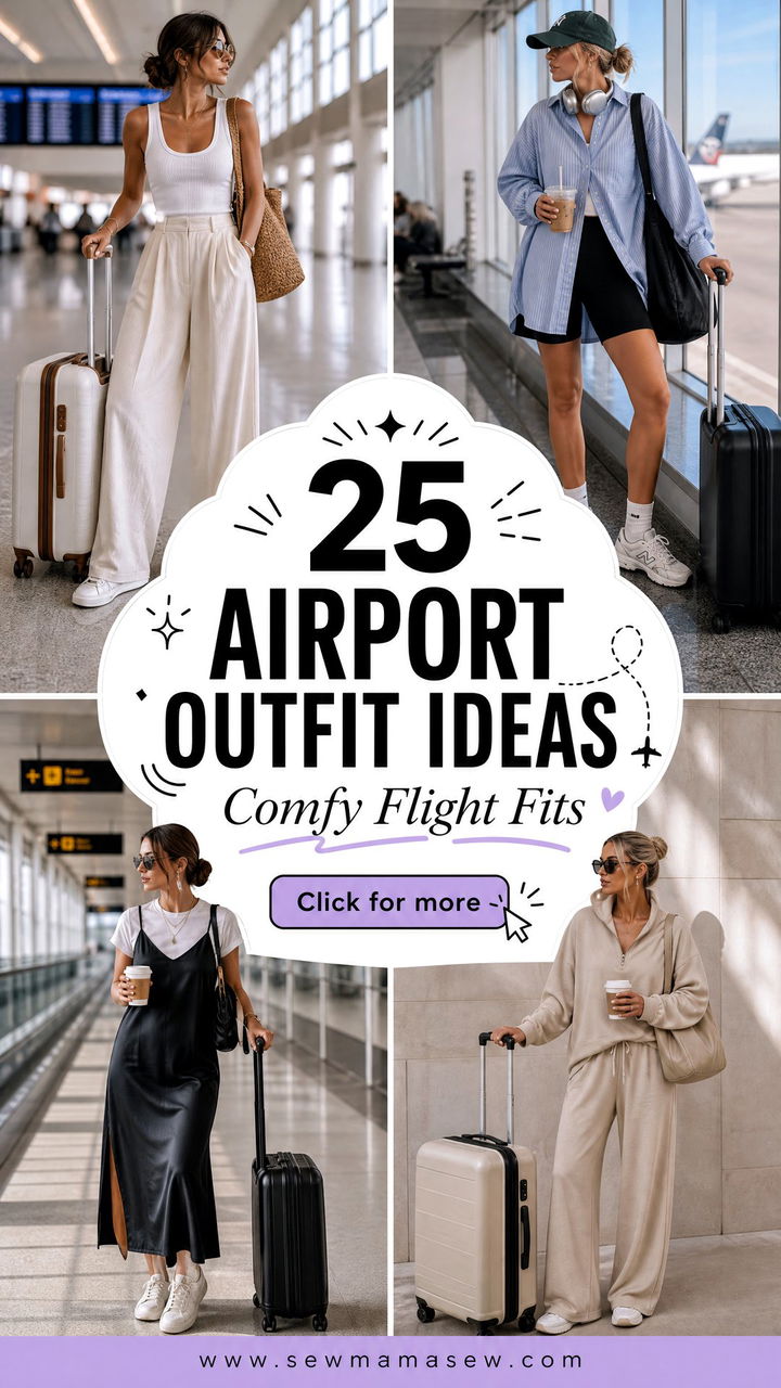 25 Airport Outfit Ideas For 12 Hour Flight Comfort