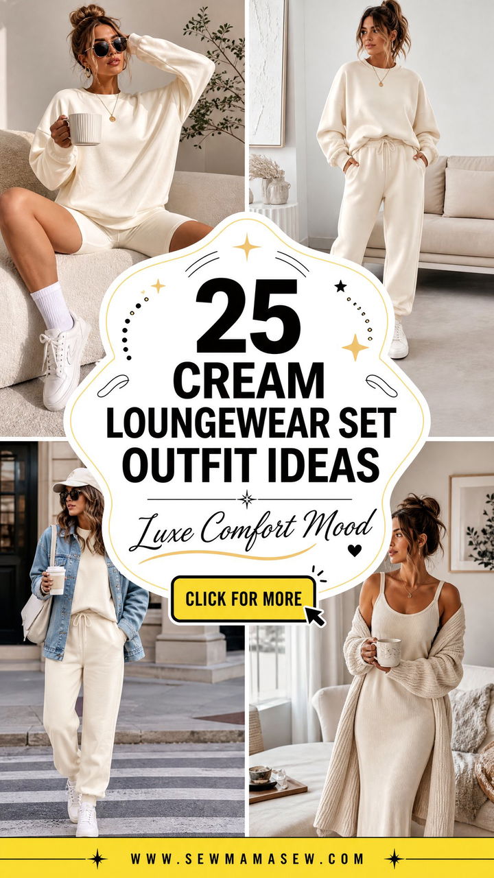 25 Cream Loungewear Set Outfit Ideas for Luxe Comfort