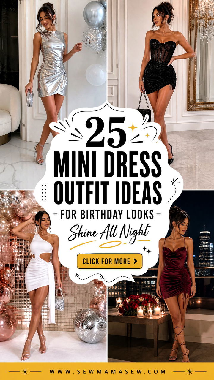 25 Mini Dress Outfit Ideas for Birthday Looks That Shine