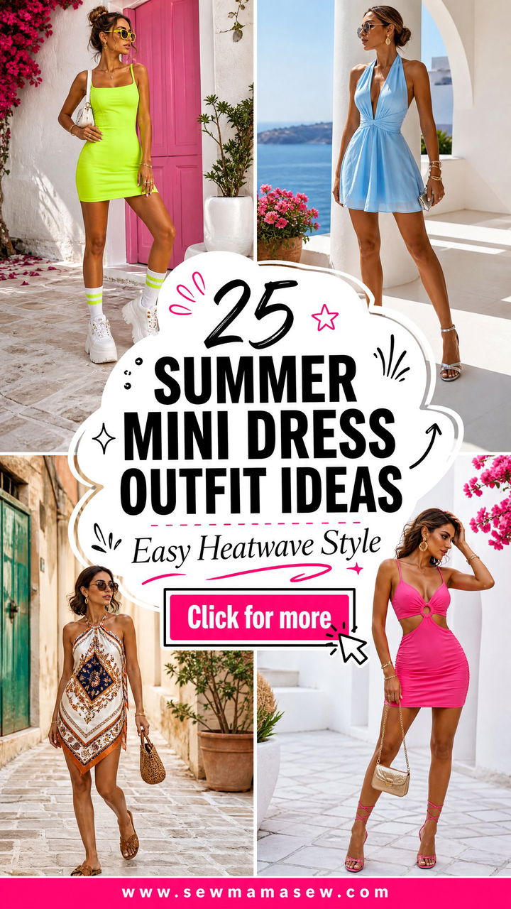25 Summer Mini Dress Outfit Ideas for Easy Heatwave Style