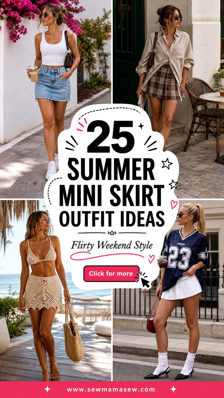 25 Summer Mini Skirt Outfit Ideas for Flirty Weekend Style