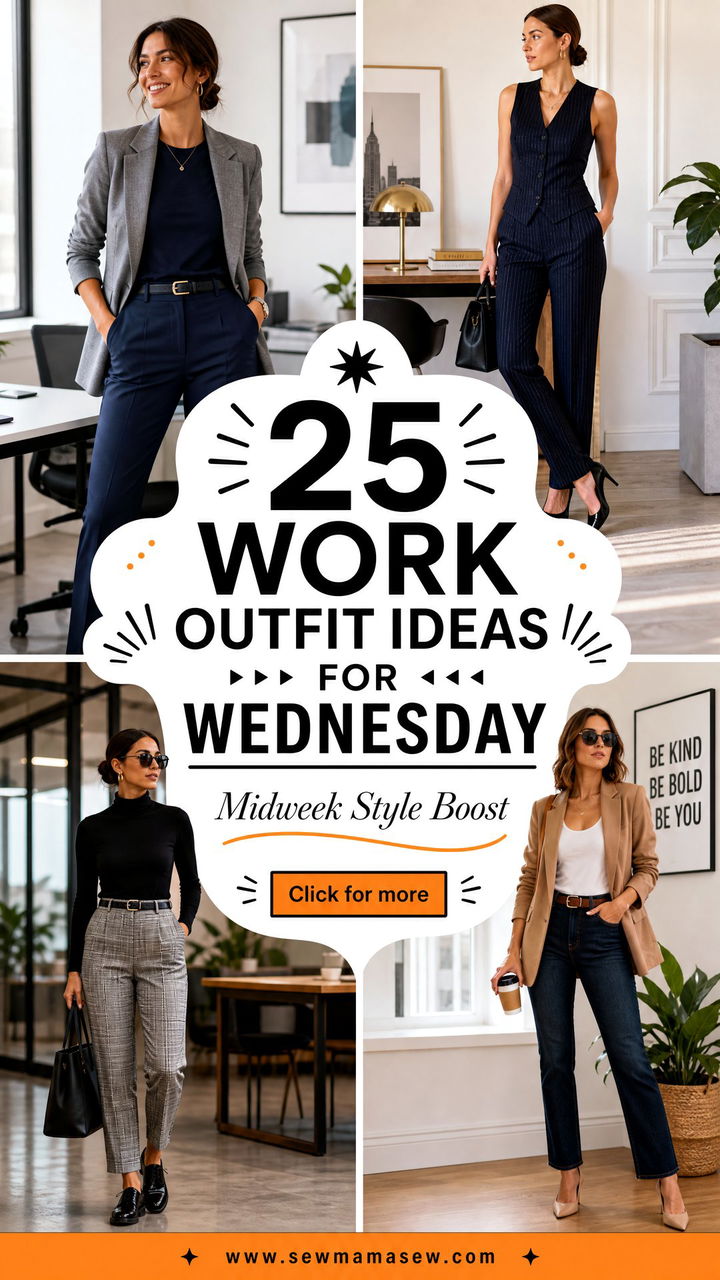 25 Work Outfit Ideas For Wednesday: Midweek Office Style