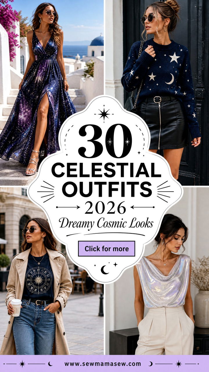 30 Celestial Outfits 2026: Dreamy Cosmic Looks to Try
