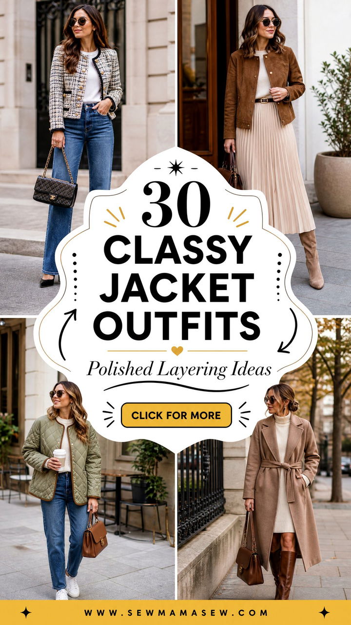 30 Classy Jacket Outfits For Polished Layering Ideas