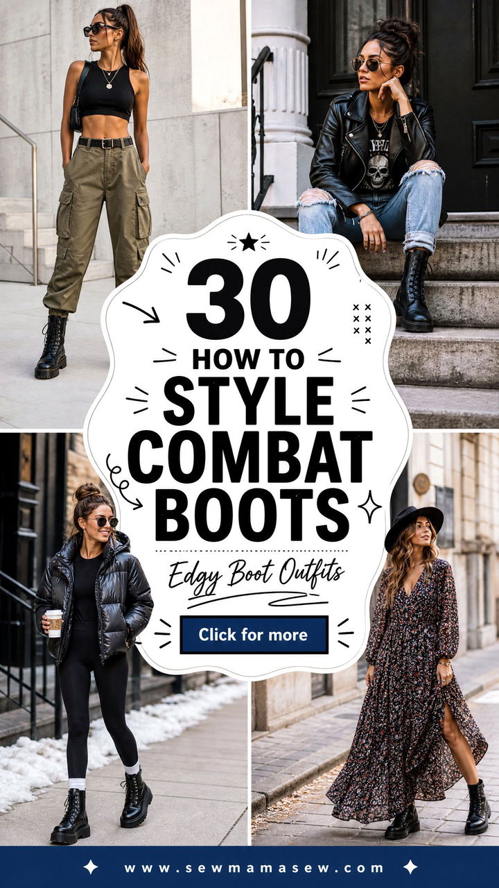 30 How to Style Combat Boots: Edgy Outfits for Any Season