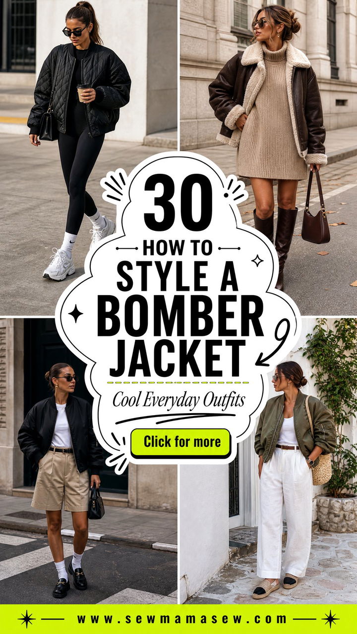 30 How to Style a Bomber Jacket for Cool Everyday Outfits