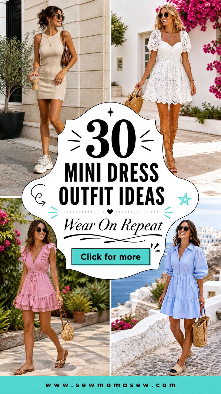 30 Mini Dress Outfit Ideas For Summer To Wear On Repeat