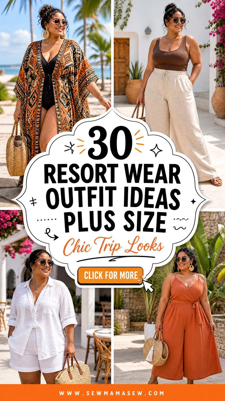 30 Resort Wear Outfit Ideas Plus Size for Chic Trips