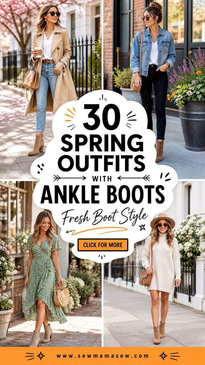 30 Spring Outfits With Ankle Boots: Fresh Style Ideas