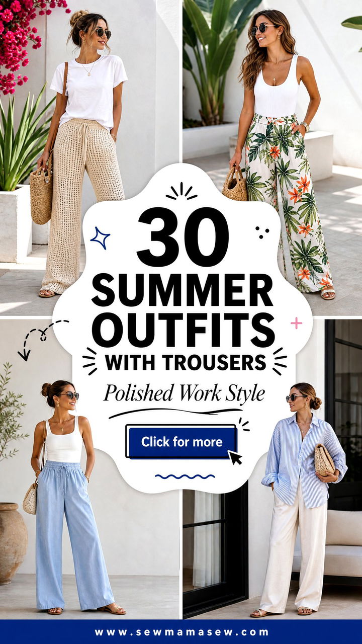 30 Summer Outfits With Trousers: Polished Looks For Work