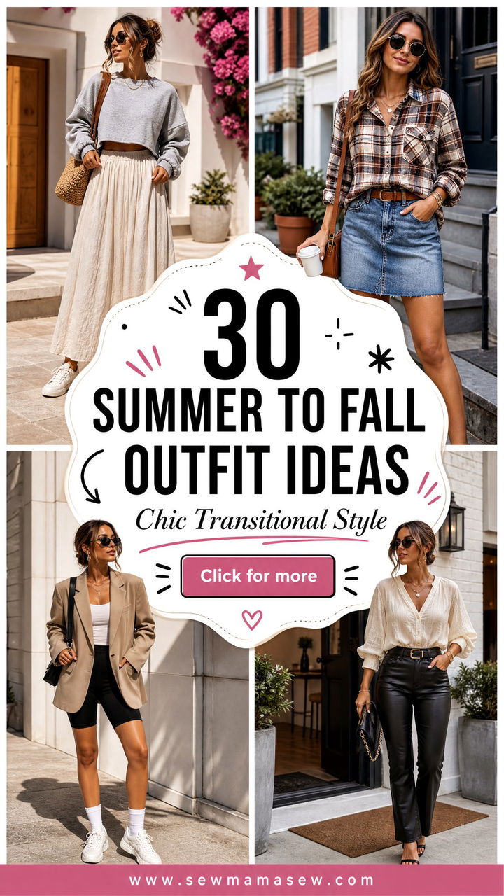 30 Summer To Fall Outfit Ideas for Chic Transitional Style