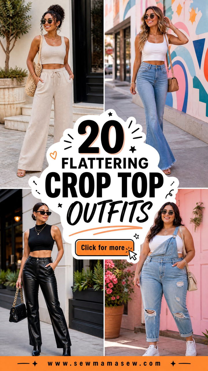20 Flattering Crop Top Outfits For Confident Everyday Style 20 Flattering Crop Top Outfits For Confident Everyday Style